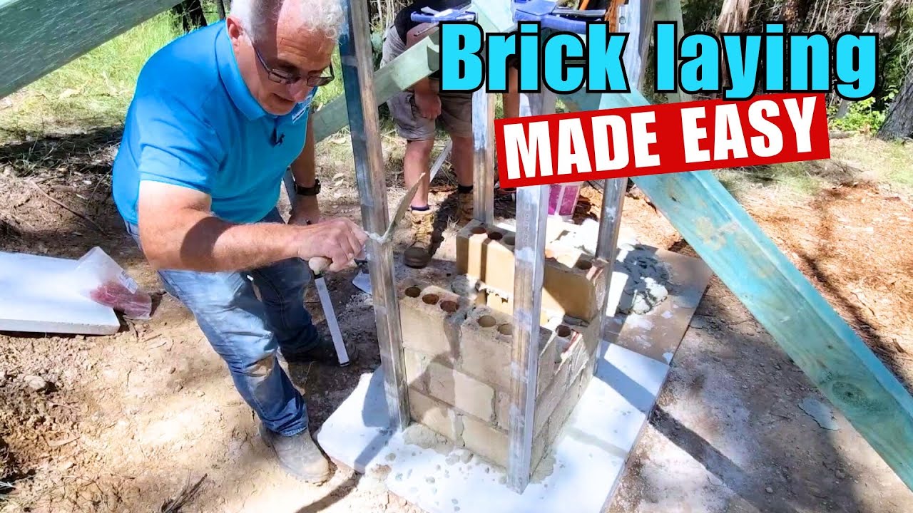 The Complete Brick Pier Build: Sand Base to Final Finish - YouTube