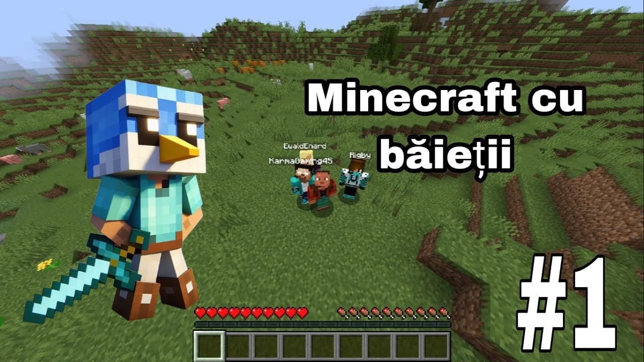 UN INCEPUT FANTASTIC! Minecraft cu BAIETII !! #1 - YouTube