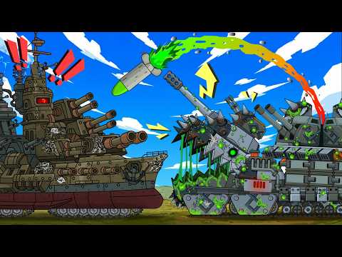 БИСМАРК vs КВ-54 | МОРСКОЙ против СУХОПУТНОГО МОНСТРА - Мультики про танки