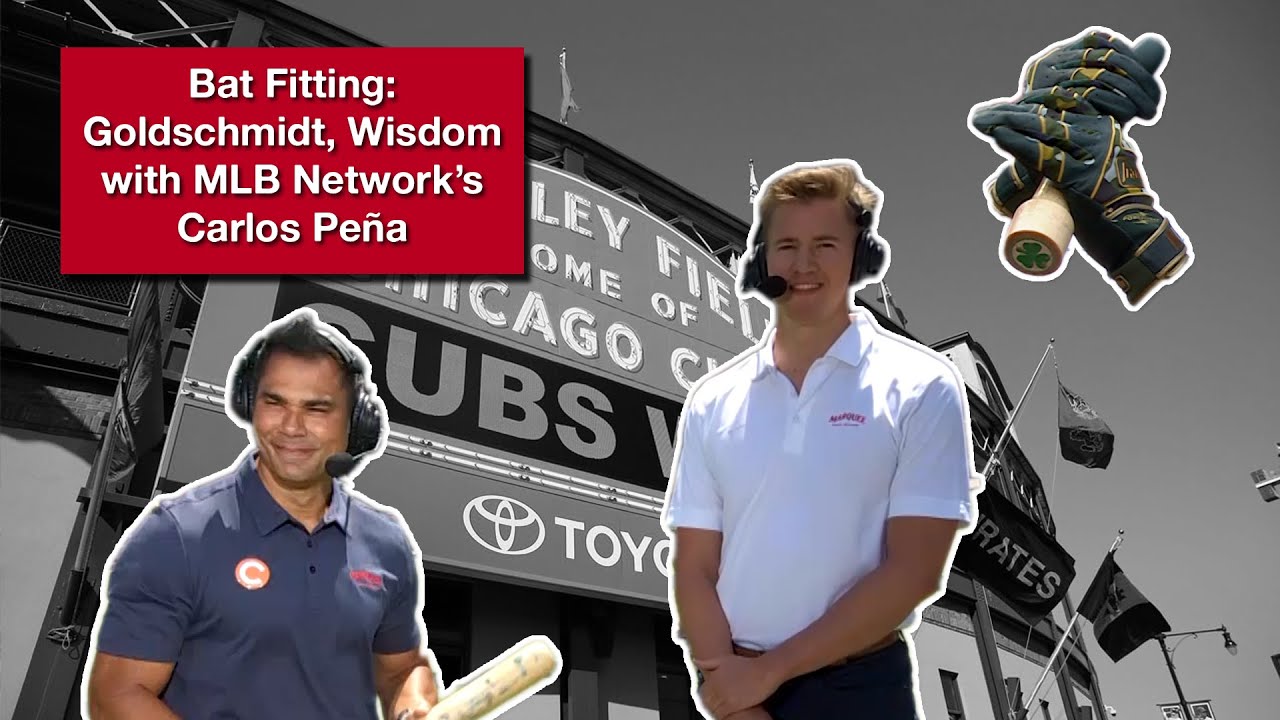 Bat Fitting: Paul Goldschmidt, Patrick Wisdom with MLB Network's Carlos ...
