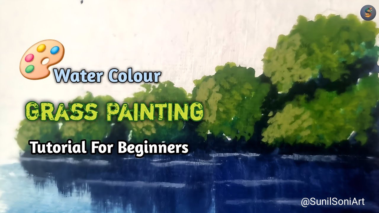 Watercolor Grass Painting Tutorial 🎨 | Easy for Beginners - YouTube