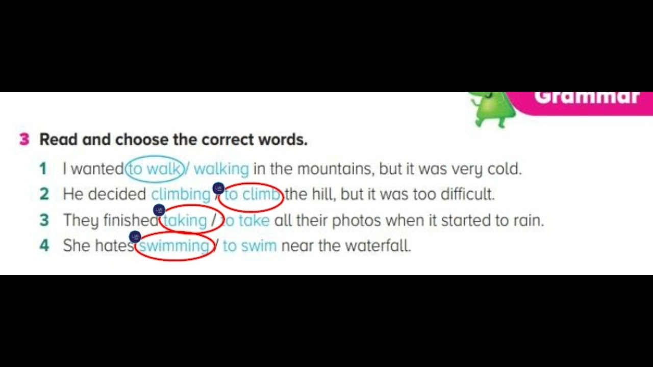 Read and choose the correct words - YouTube