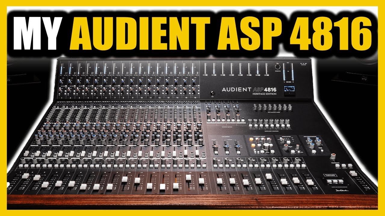 Unlock Big Analog Sound: Audient ASP4816-HE Console - YouTube