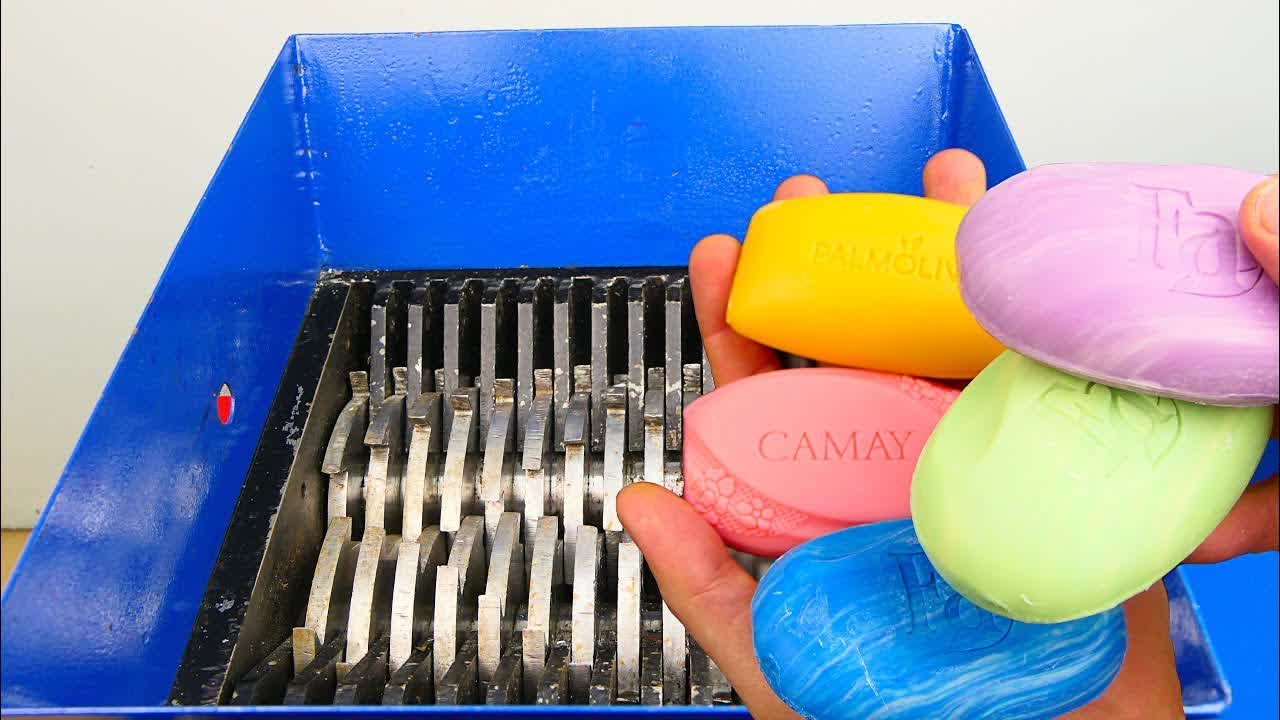 Soap vs Shredder! Satisfying ASMR Video! - YouTube