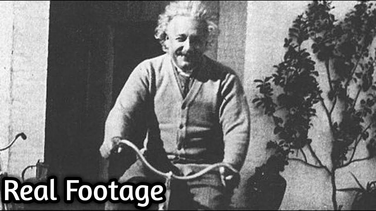 Albert Einstein Real Footage - YouTube