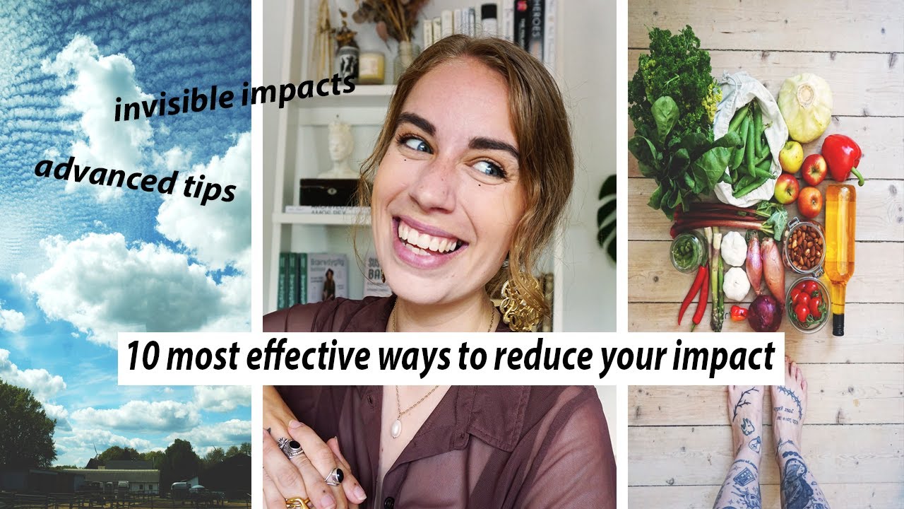 10 most effective ways to reduce your impact // advanced tips for the ...