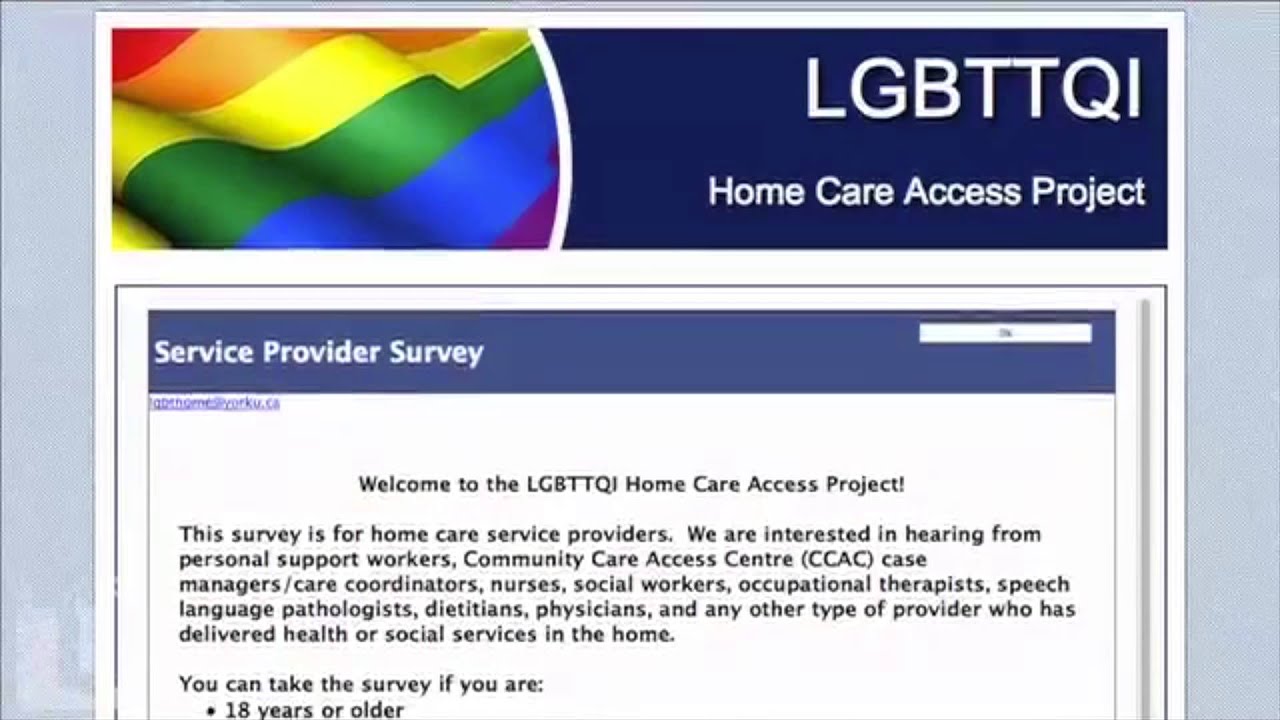 LGBT Home Care Access Project | School of Social Work - YouTube