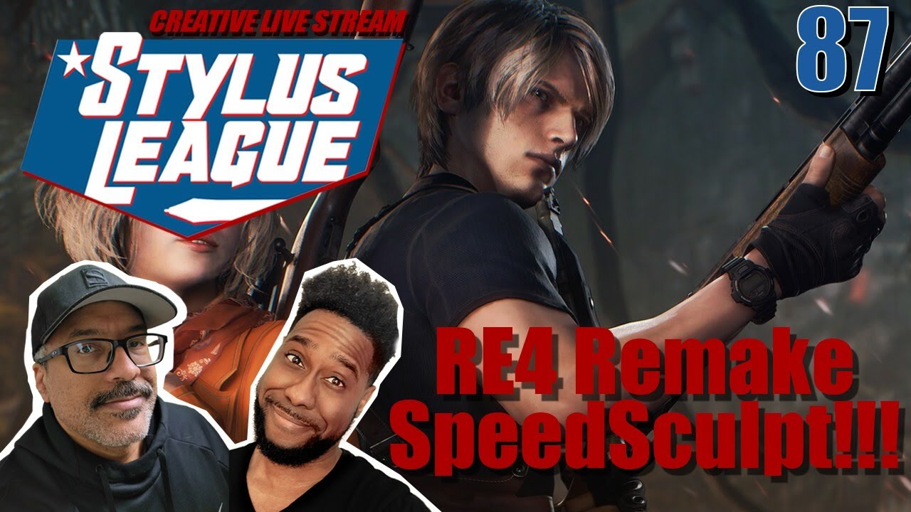 Resident Evil 4 Speed Sculpt - Stylus League Creative Live Stream ep 87 ...