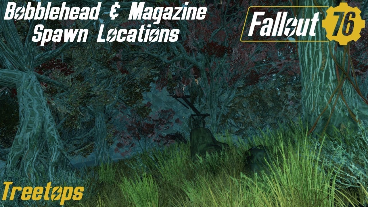 Fallout 76 Bobblehead & Magazine Spawn Locations - Treetops - YouTube