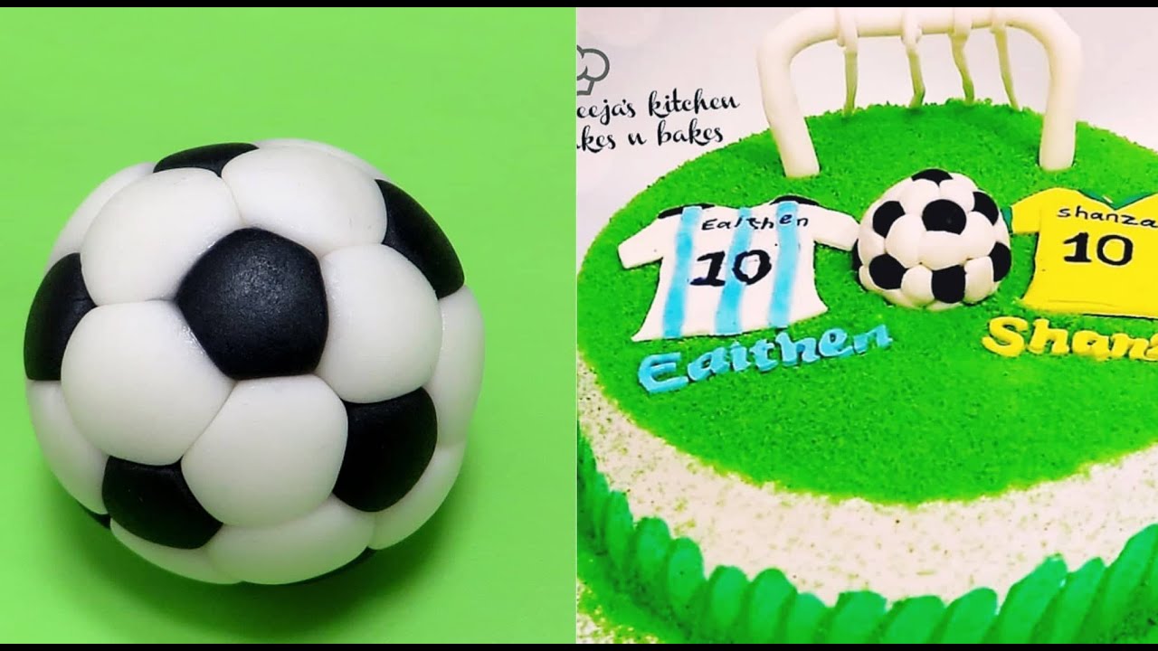 Easy Fondant Football | How to make Fondant football - YouTube