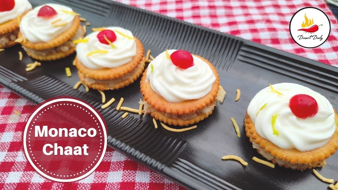 Monaco Chaat Recipe: How to Make Monaco Biscuit Sandwich at Home ...