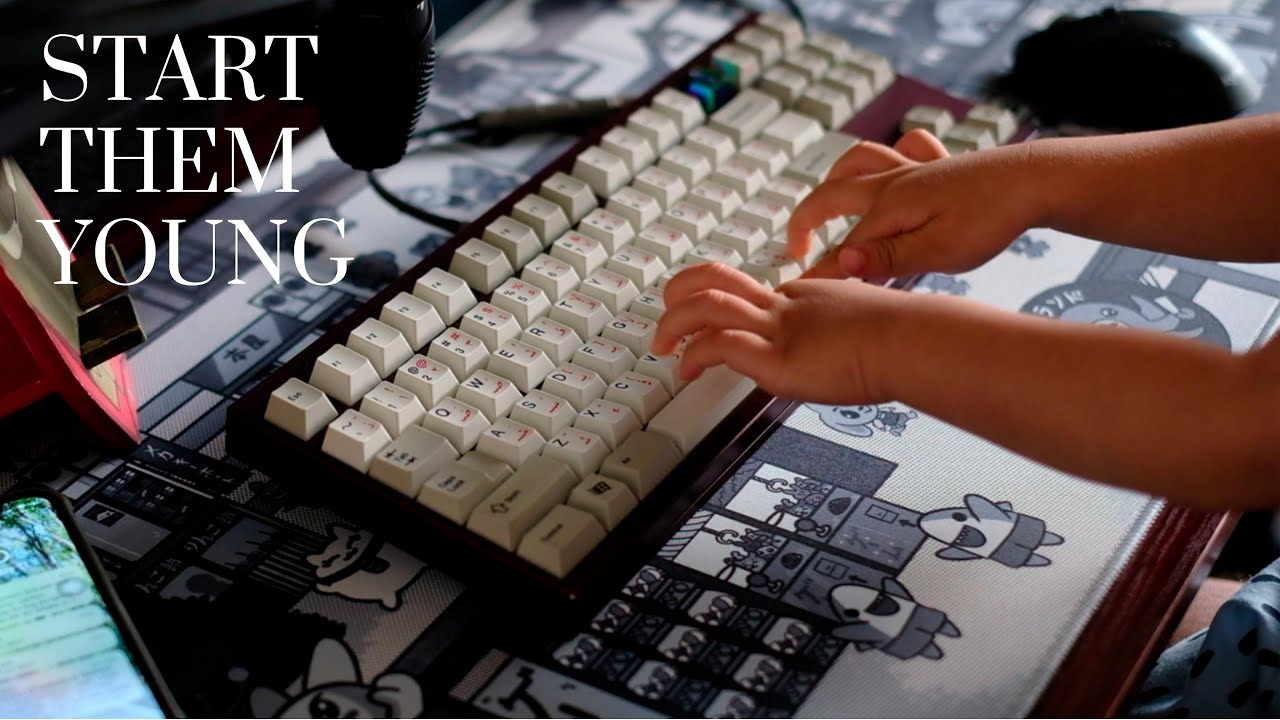 Introducing my kids to the mechanical keyboard hobby! - YouTube