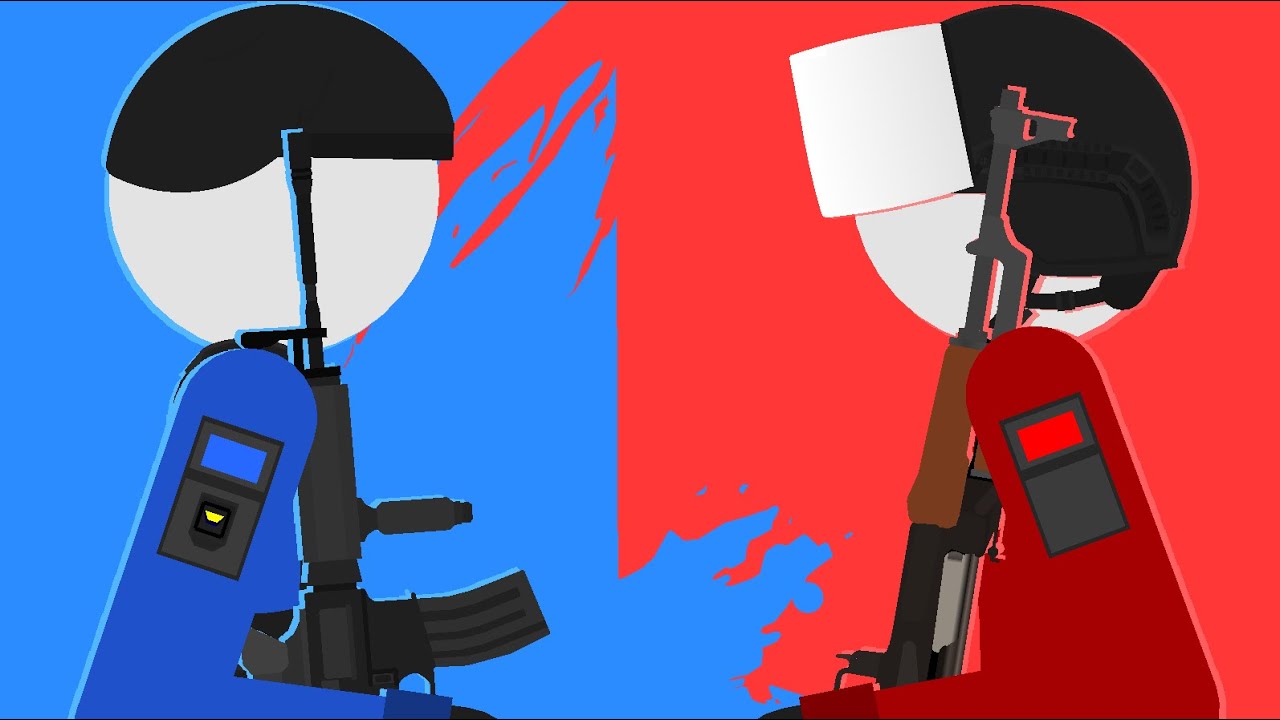 Escort the officer collab (by @ASimpleRifleMan ) sticknodes - YouTube