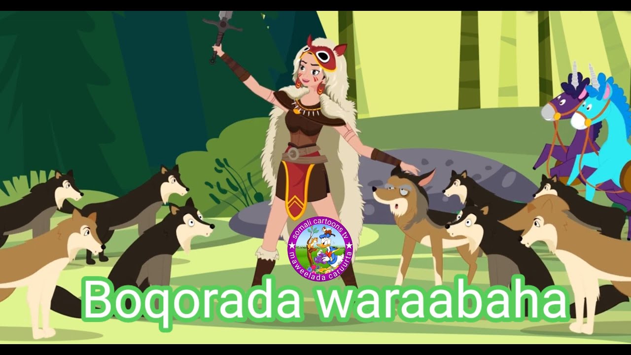 Sheeko xariiro || Boqorada waraabaha || cartoon af somali sheeko ...