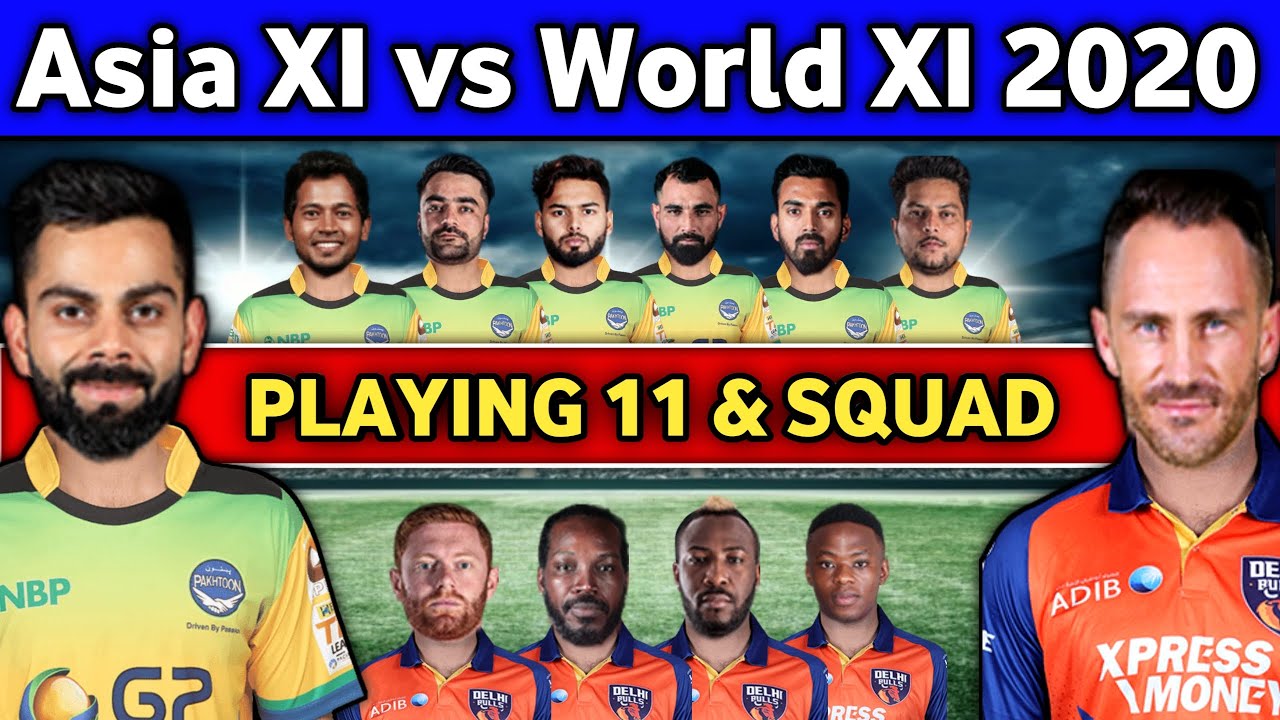 Asia XI vs World XI 2020 Confirmed Playing 11, Squads & Schedule | Asia ...