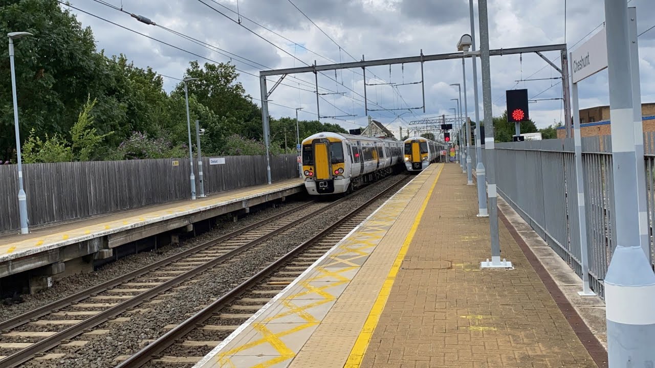 Greater Anglia and London Overground Trains at Cheshunt on July 28th ...