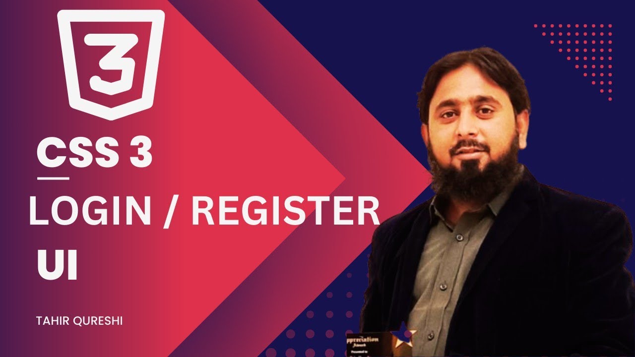 CSS 3 Login and Register Form Design | Step-by-Step Tutorial - YouTube