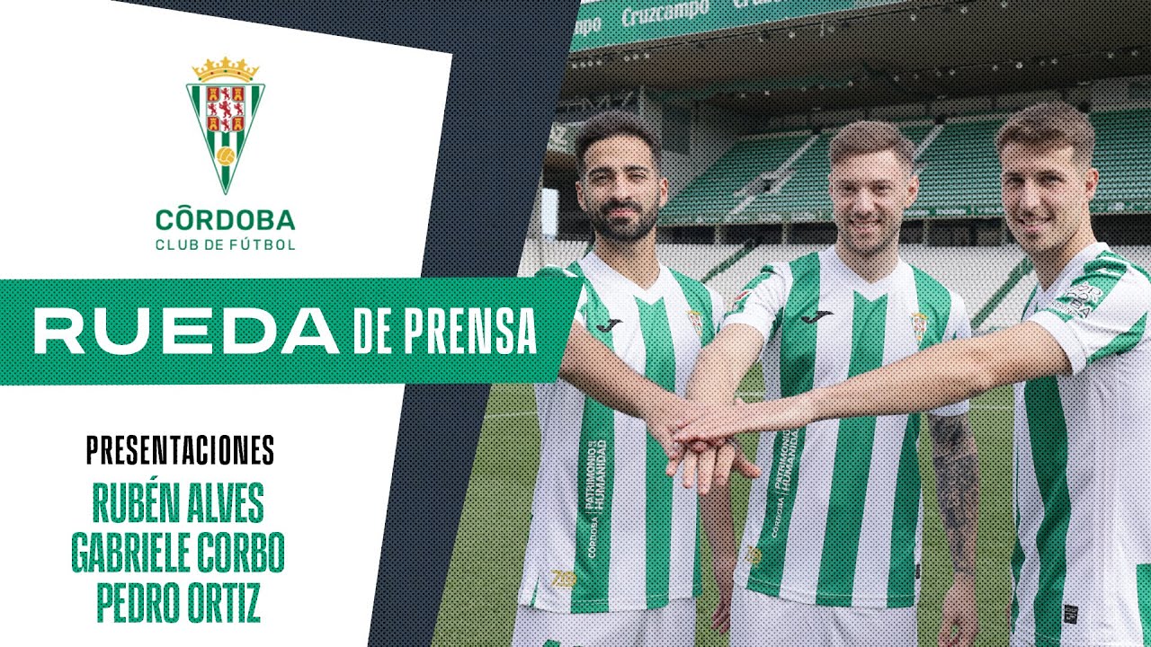 Presentación de Rubén Alves, Corbo y Pedro Ortiz como nuevos jugadores ...