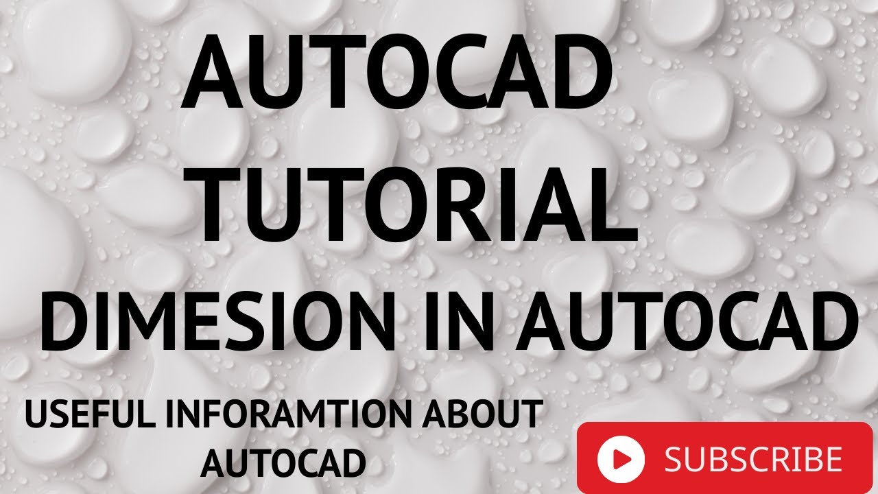 Dimension Setting In AutoCAD YouTube Dimension Setting In AutoCAD YouTube