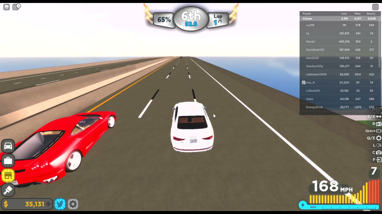 Roblox Driving Empire Highway Race - YouTube
