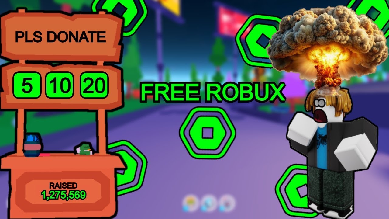 Easiest way to get free robux in pls donate - YouTube