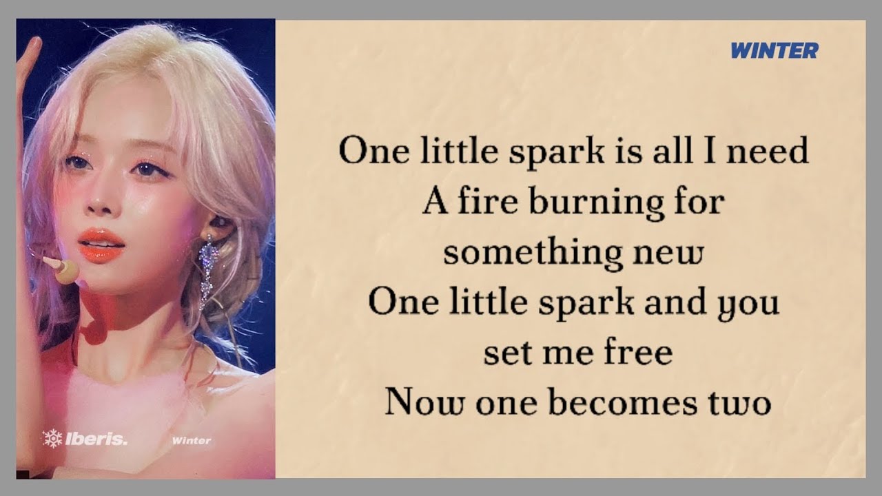 WINTER 'Spark' - KARAOKE with lyrics - YouTube