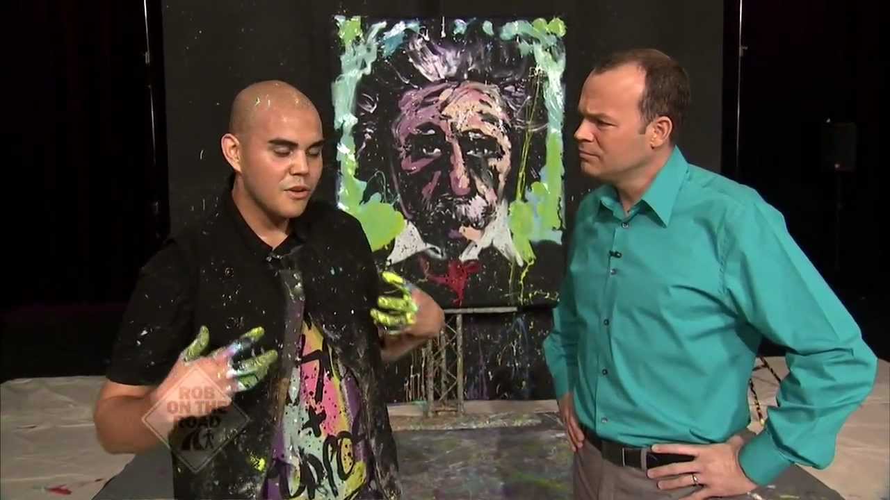 KVIE's Rob on the Road: Performance Painter David Garibaldi - YouTube