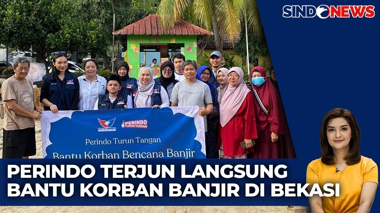 Partai Perindo Bantu Warga Korban Banjir di Kampung Cerewet, Bekasi ...