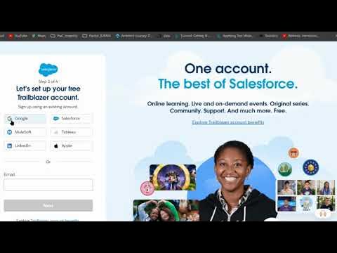 0.2 Create a Salesforce Trailhead Account - YouTube