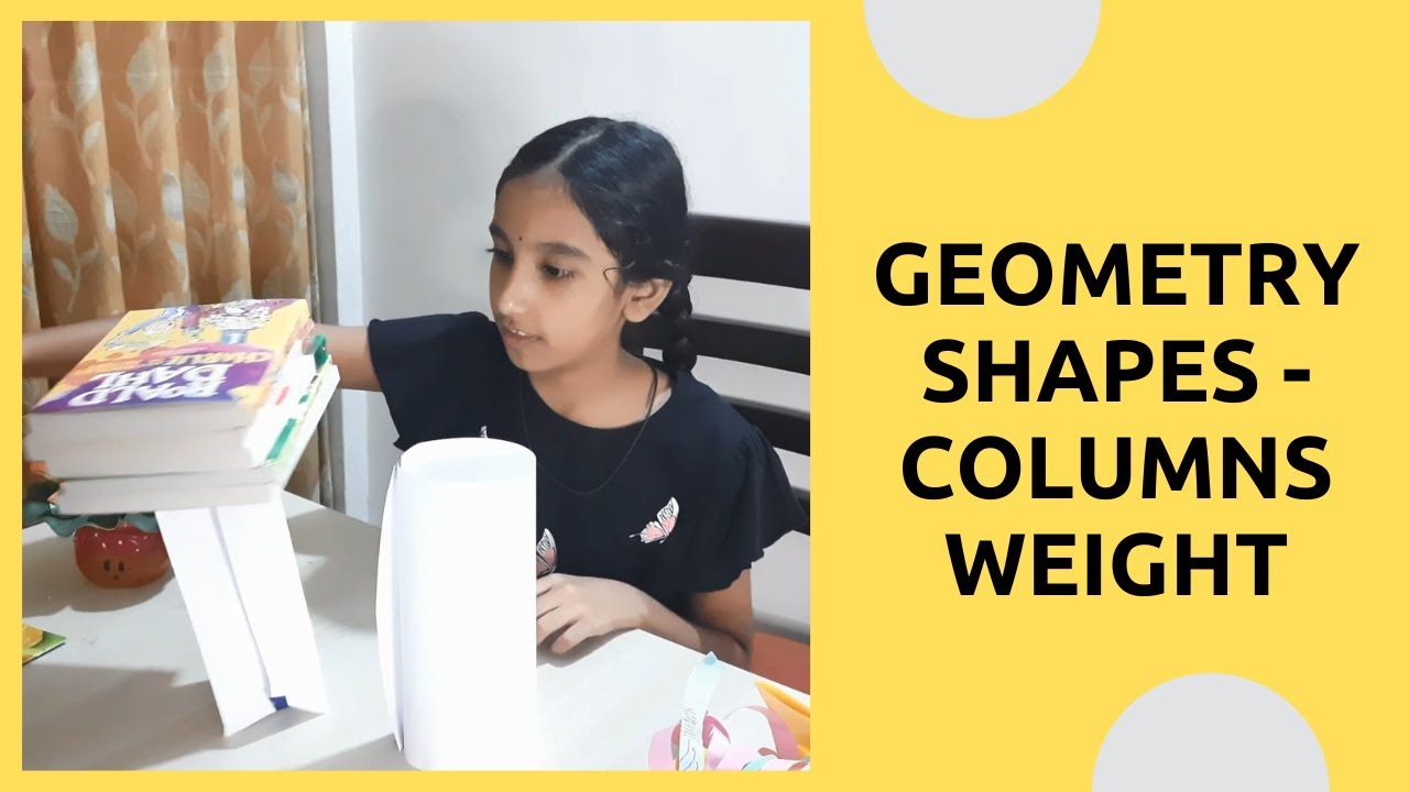 Geometry shapes - columns weight | Happy Children's day | DIY science ...