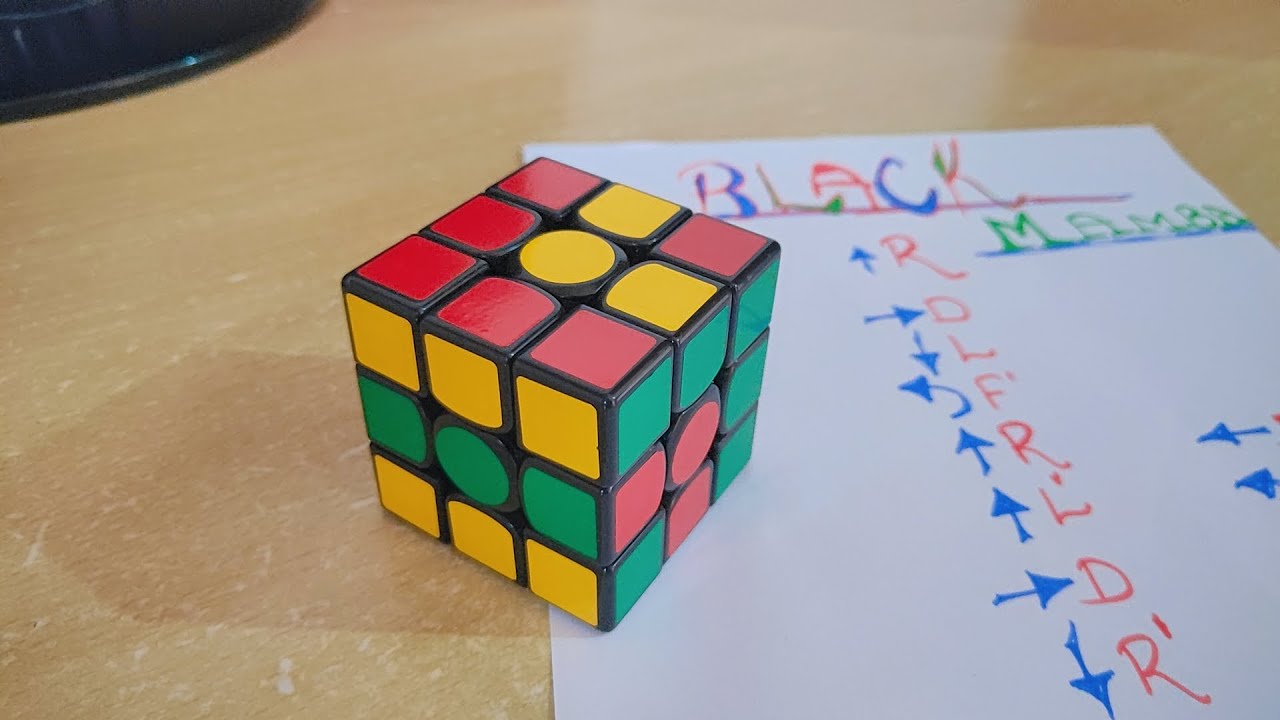 How To Make Black Mamba Pattern in 3x3 Cube - YouTube