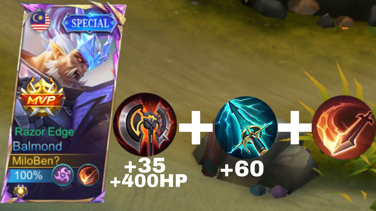 Balmond War Axe + Sky Piecer + Execute | Gila Sih Kombinasi Item Ini ...