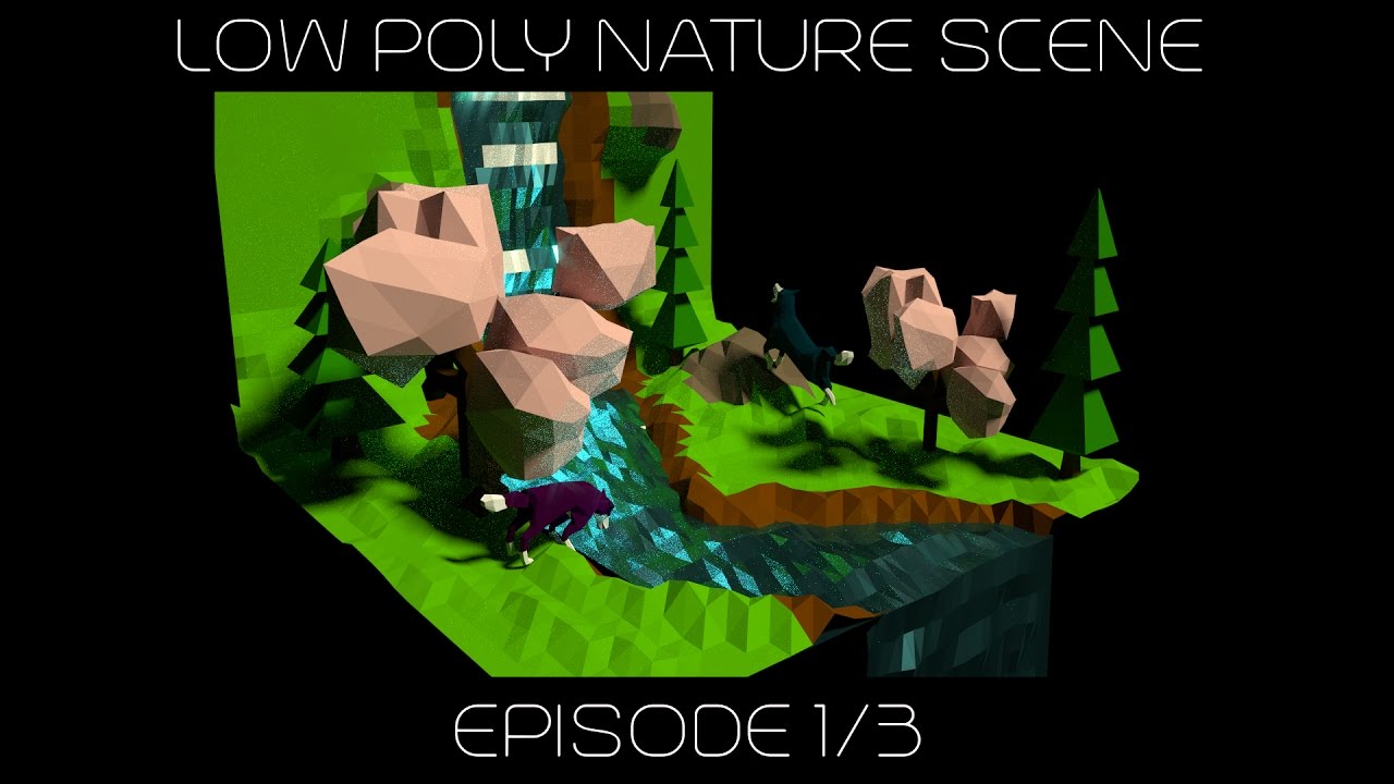 Blender - Low Poly Nature Scene Ep. 1 - YouTube