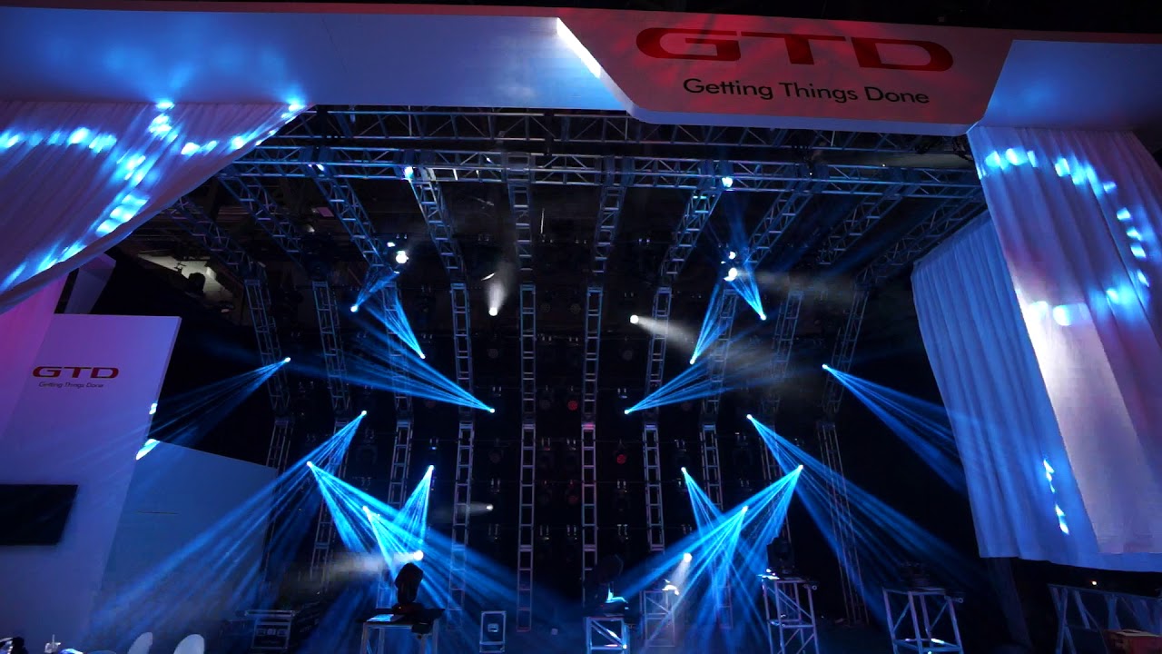 GTD Lighting show in 2017 LDI Exhibition - YouTube