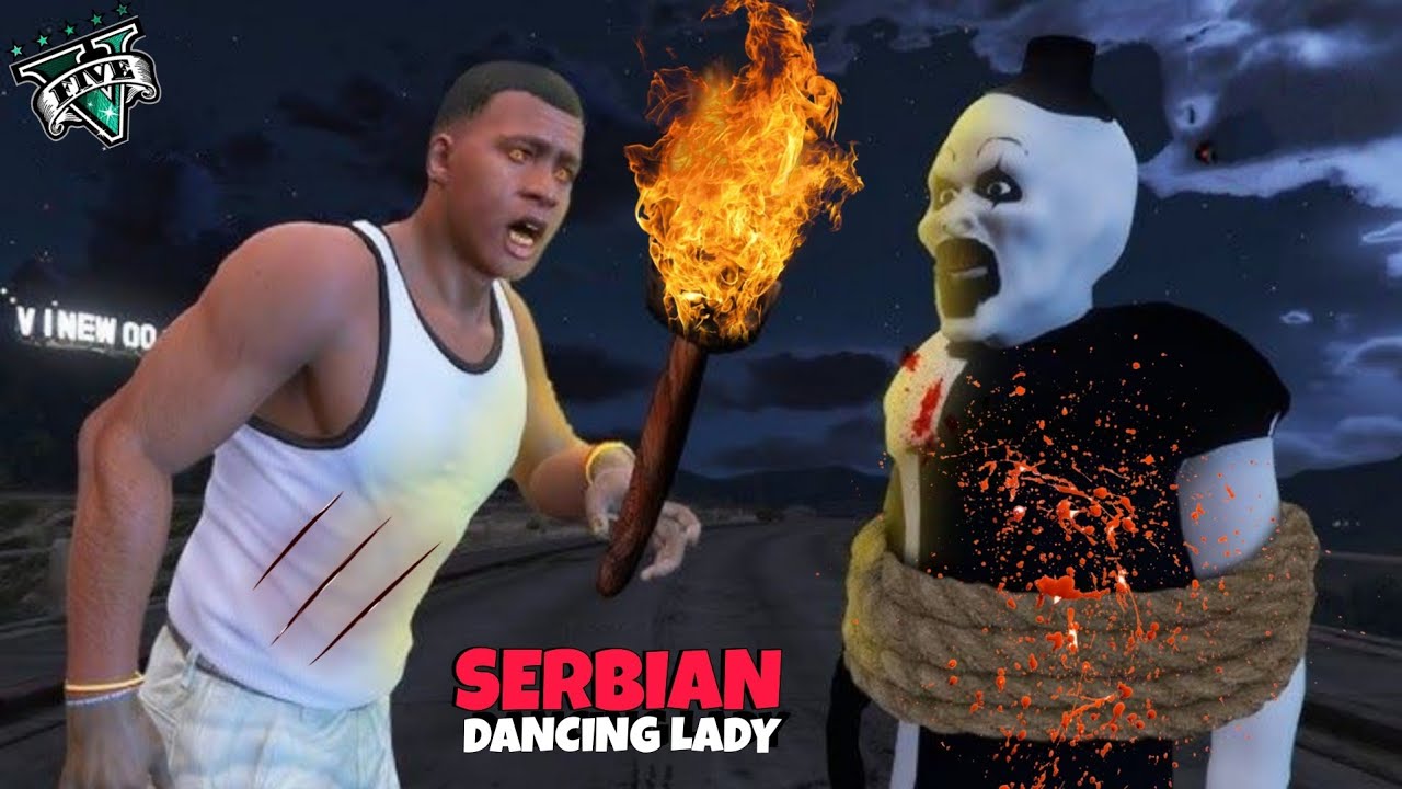 GTA 5 : serbian lady kill franklin | SERBIAN DANCING LADY again attack ...