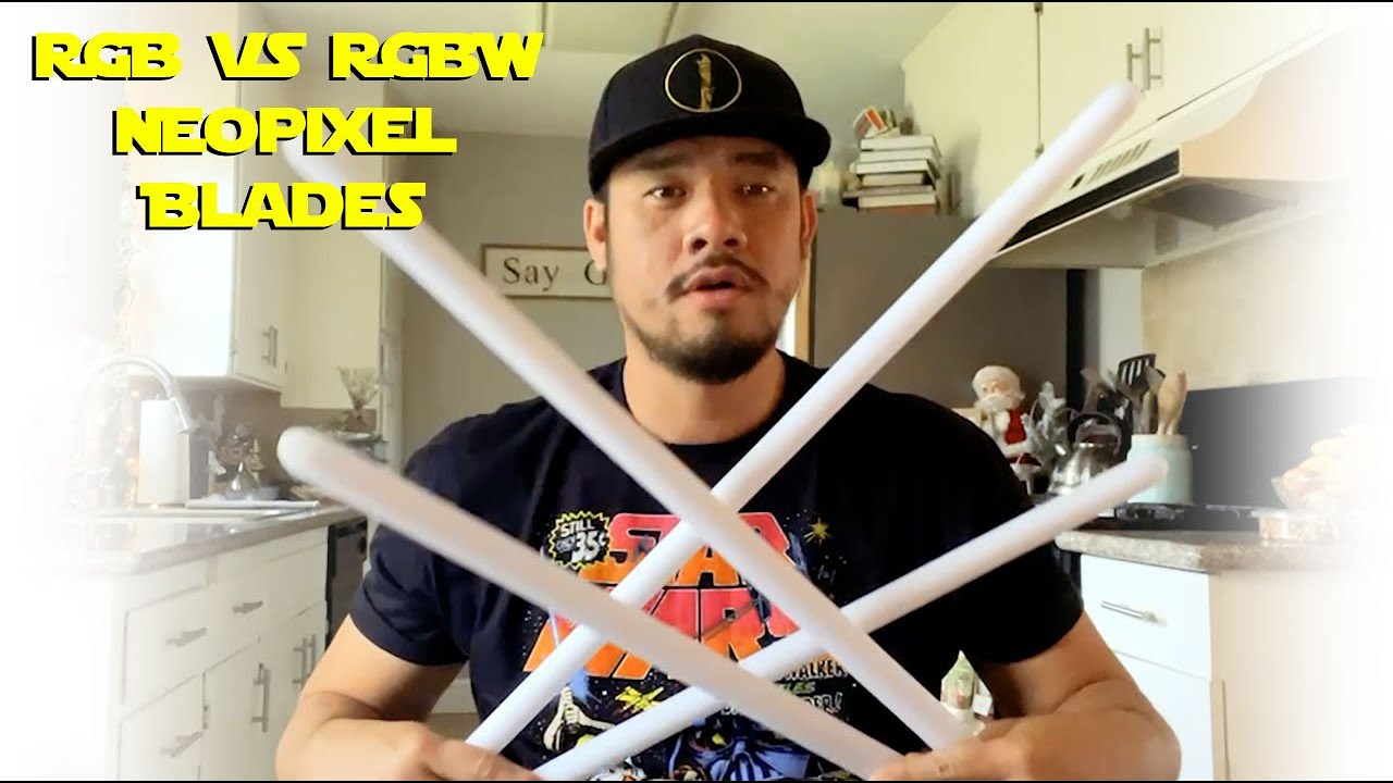 RGB VS RGBW Neopixel Blades - What's the Difference? - YouTube