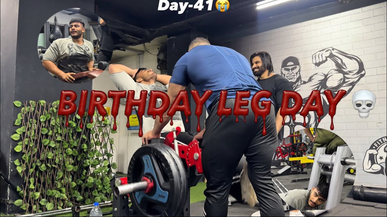 Stage or silence Day 41 | Birthday Special LEG DAY 💀 | Most Painful ...