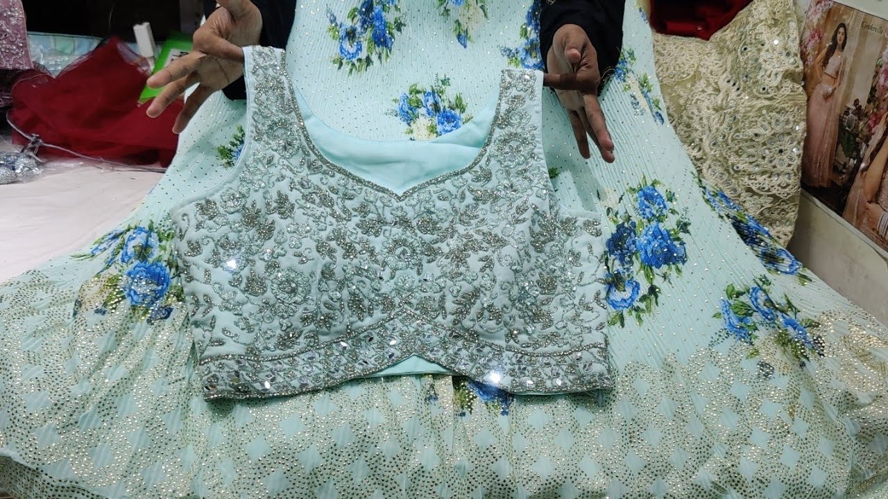 Exclusive ডিজাইনার ক্রপটপ দিয়ে রেডি লেহেঙ্গা কিনুন বিয়ে বা পার্টির ...