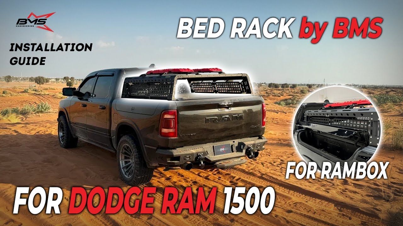 Dodge RAM 1500 2018-2025 Rambox Bed Rack Installation guide - YouTube