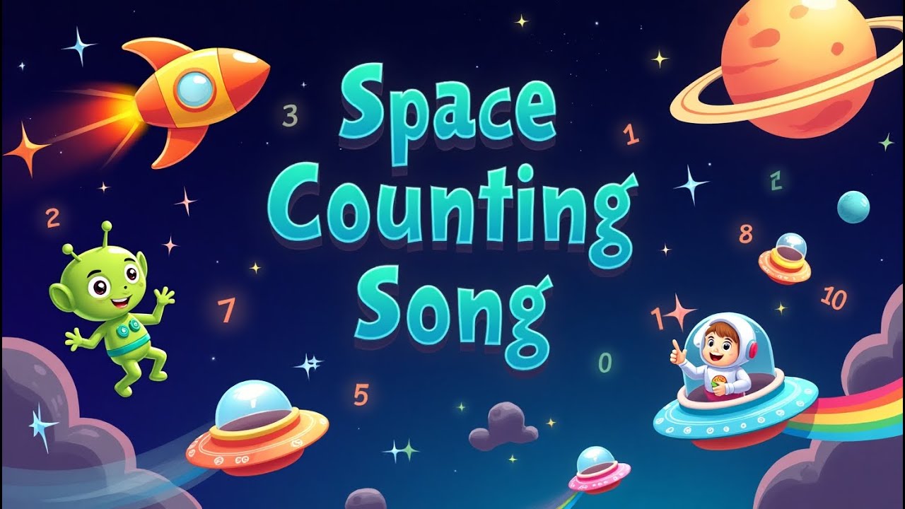 "Space Counting Song"|Educationalvideosforkids|Rhymes#kids#viralvideo# ...