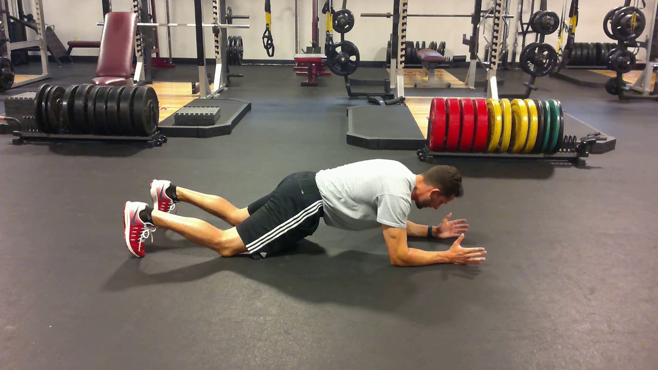 FRONT PLANK REGRESSION (KNEE TOUCH) - YouTube