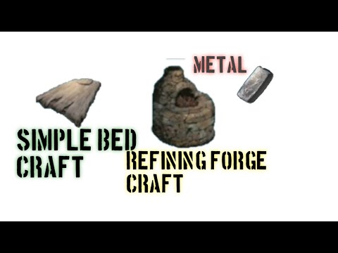 { Ark survival evolved } mobile game simple bed refining forge craft ...