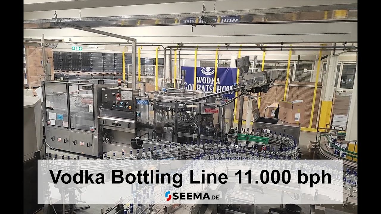 Vodka Bottling Line 11.000 bph Bertolaso P.E Kettner - YouTube