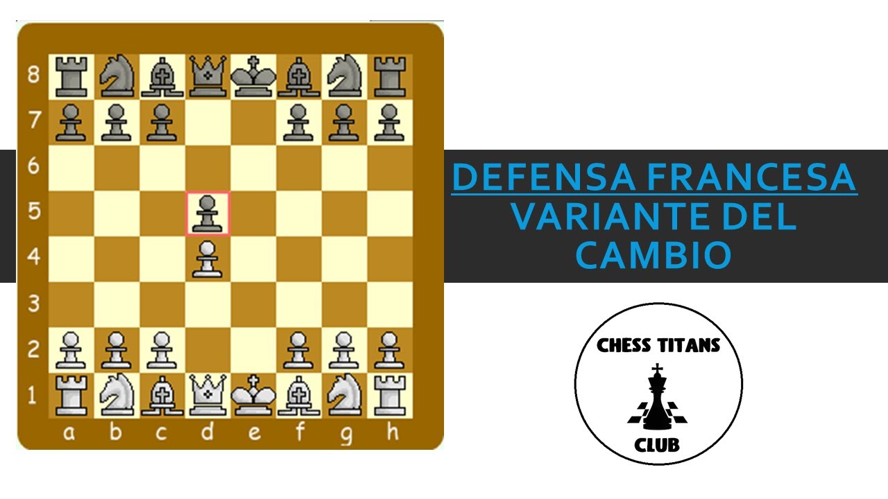 Defensa Francesa - Variante del cambio - YouTube