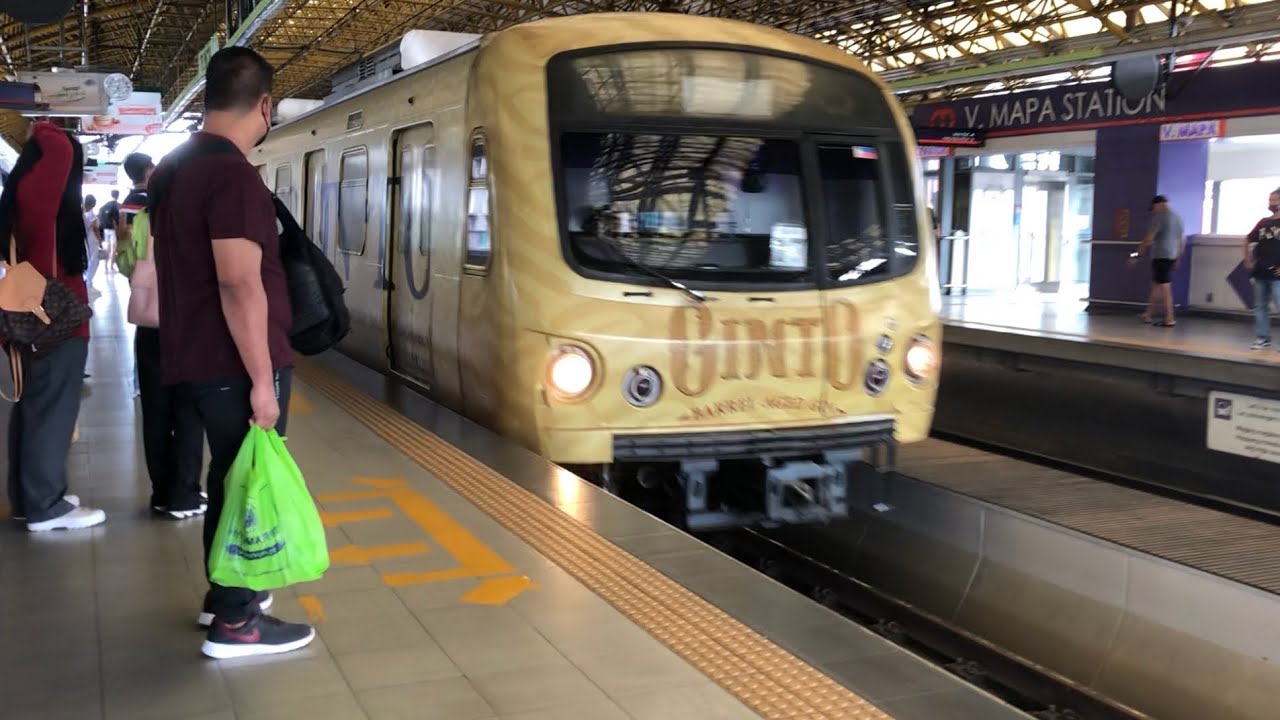 LRT-2 TS-17 Arriving at V. Mapa Station - YouTube