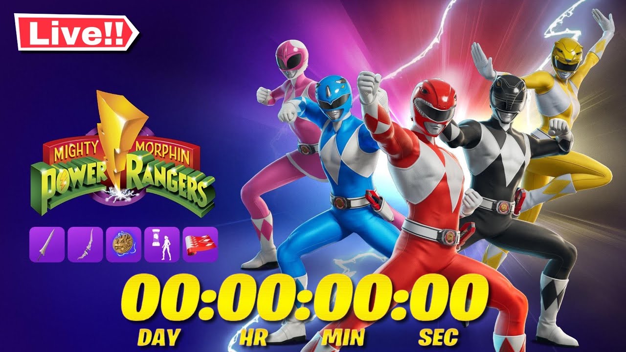 🔴*NEW* Fortnite POWER RANGERS BUNDLE ITEM SHOP OUT NOW August 8 ...