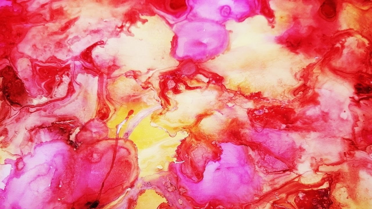 Easy Alcohol Ink Painting | Beginner Tutorial - YouTube