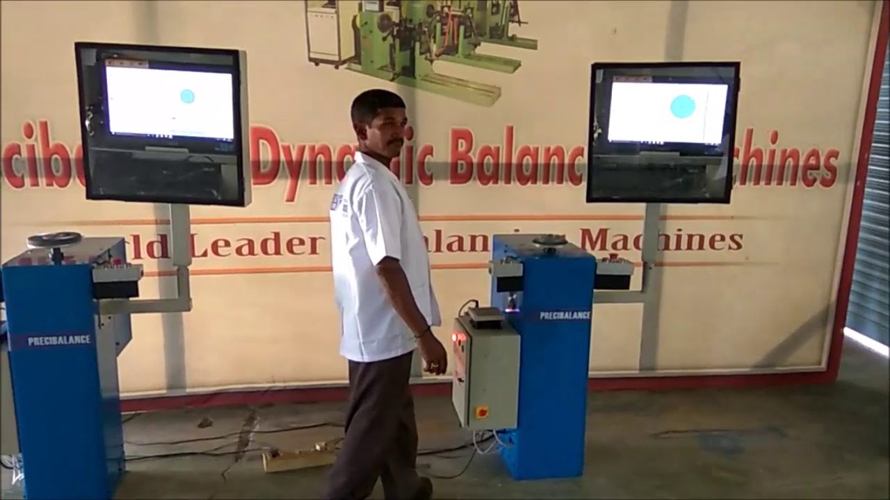 Vertical balancing machine - Precibalance - YouTube