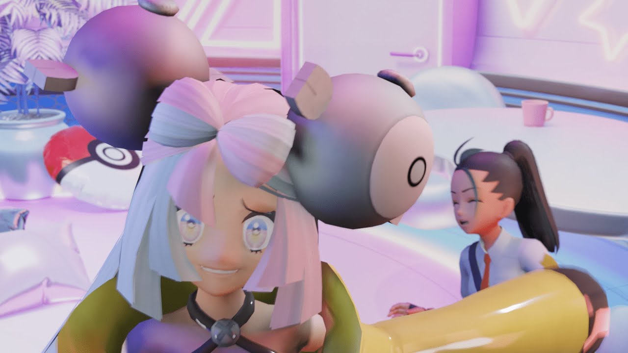 Rare footage of Nemona in Iono's stream [Pokemon MMD] - YouTube