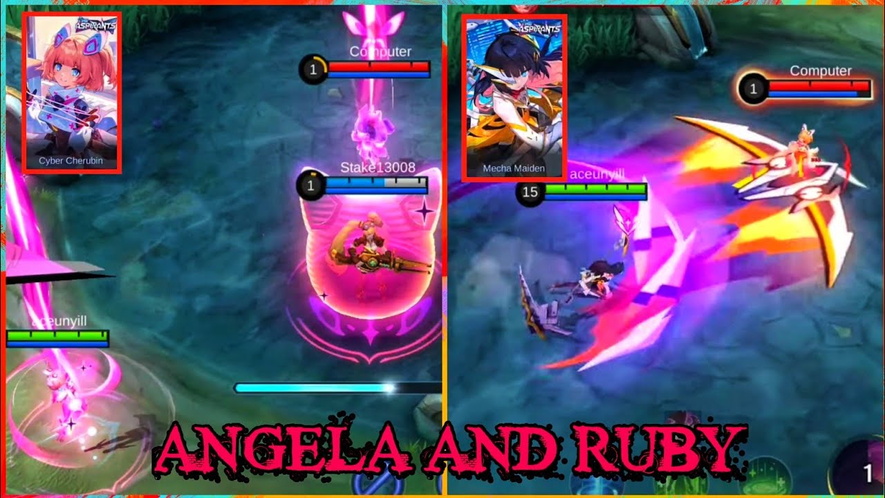 NEW ANGELA ASPIRANTS SKIN GAMEPLAY AND RUBY ASPIRANTS SKIN GAMEPLAY ...